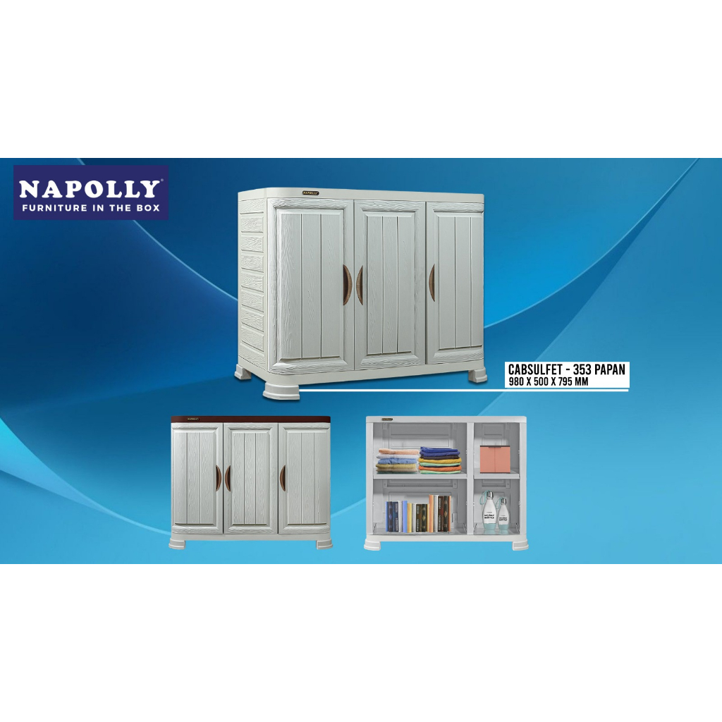 Jual NAPOLLY CABSULFET 353 P BUFFET TV MINIMALIS 3 PINTU SERBAGUNA ...