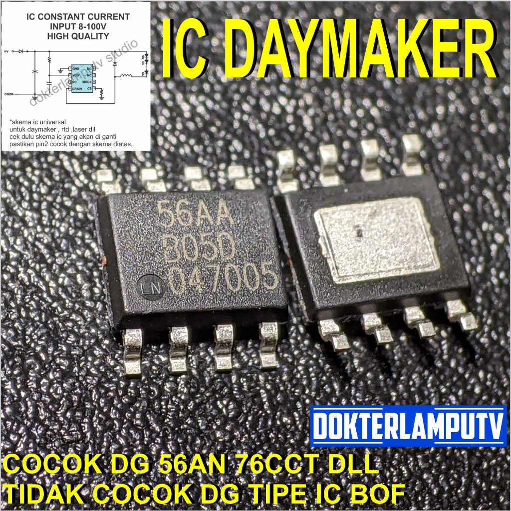 Jual IC DAYMAKER DEYMEKER RTD UNIVERSAL IC DRIVER LED CONSTANT CURRENT ...