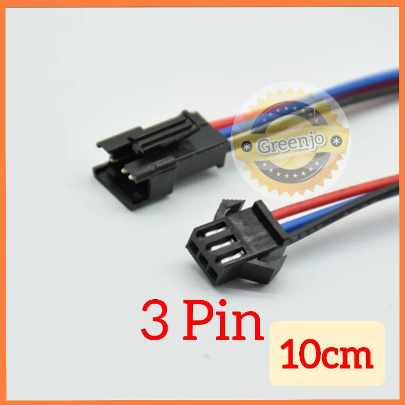 Jual Kabel JST Socket DC Jantan Betina 2 Pin 3 Pin 4 Pin SM Connector Soket 15cm 10cm | Shopee ...