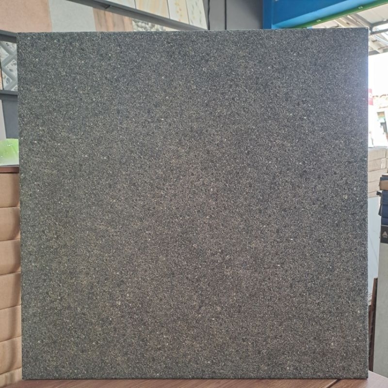 Jual Keramik Lantai Kasar Abu Tua Mulia Tile 50x50 STONELLA DARK GREY ...