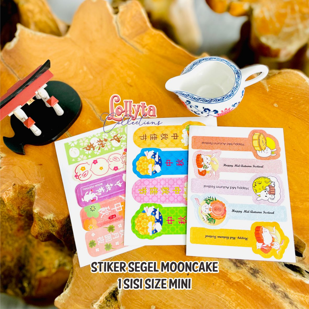 Jual Stiker Segel Mooncake 1 sisi Mini | Shopee Indonesia