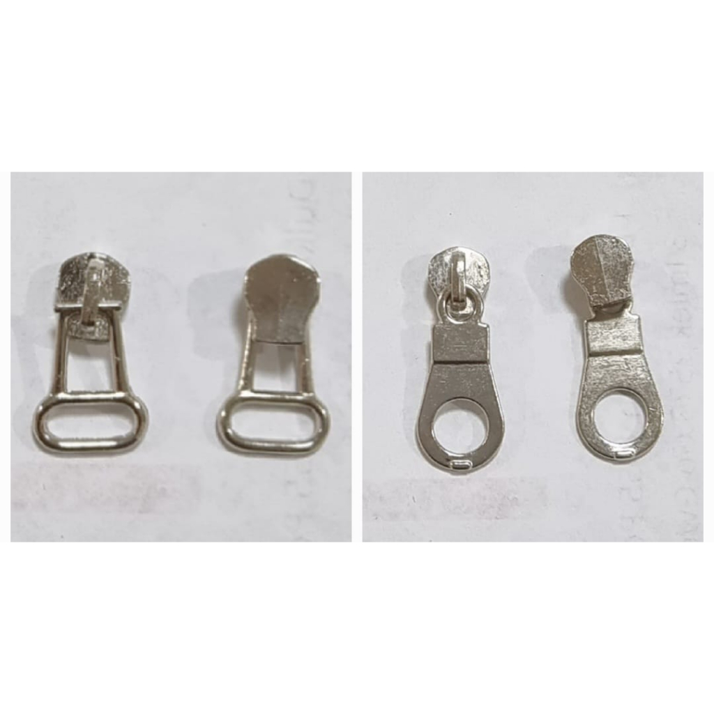 Jual Kepala Resleting Nikel No 3 Gigi Besi @100 pcs Kepala Zipper Daun ...