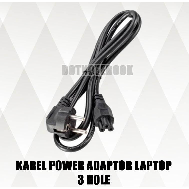 Jual KABEL POWER ADAPTOR LAPTOP 3 LUBANG | Shopee Indonesia