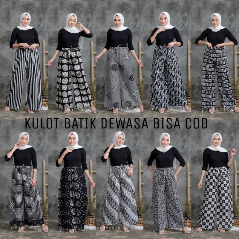 Jual CELANA KULOT BATIK WANITA MOTIF BATANGAN JARIK LAWAS TERBARU ...