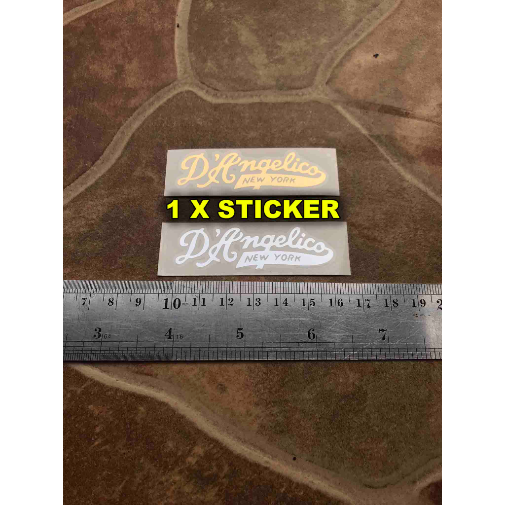 Jual Sticker Tulisan D Angelico New York Logo Headstock Gitar Head ...