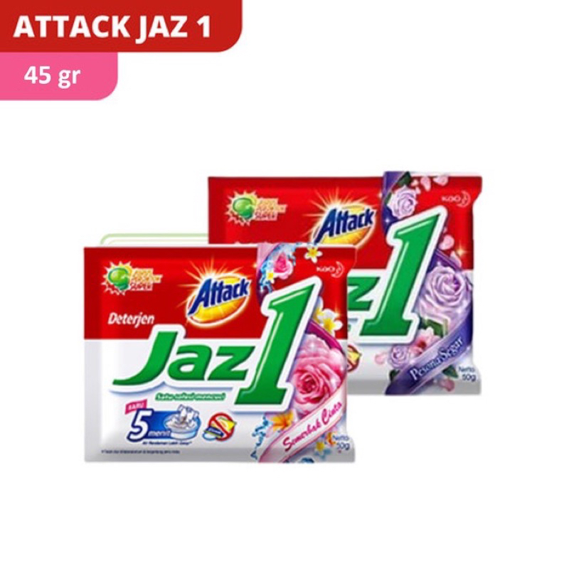 Jual Attack Jaz1 detergen jaz1 cinta segar 45gr /6 sachet (1 renceng ...