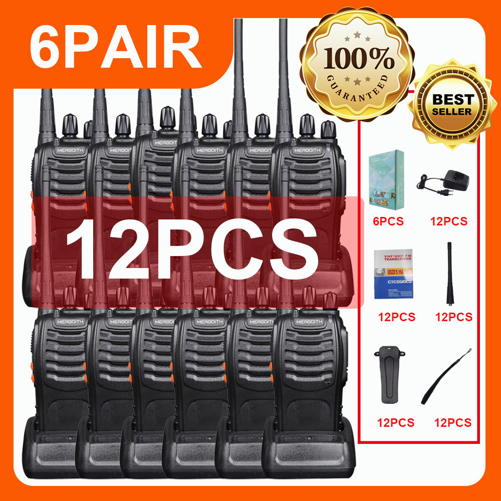 Jual HT Handy Talky MERODITH-888S Radio Komunikasi Uhf Walky Talky 12 units Walkie talkie ...