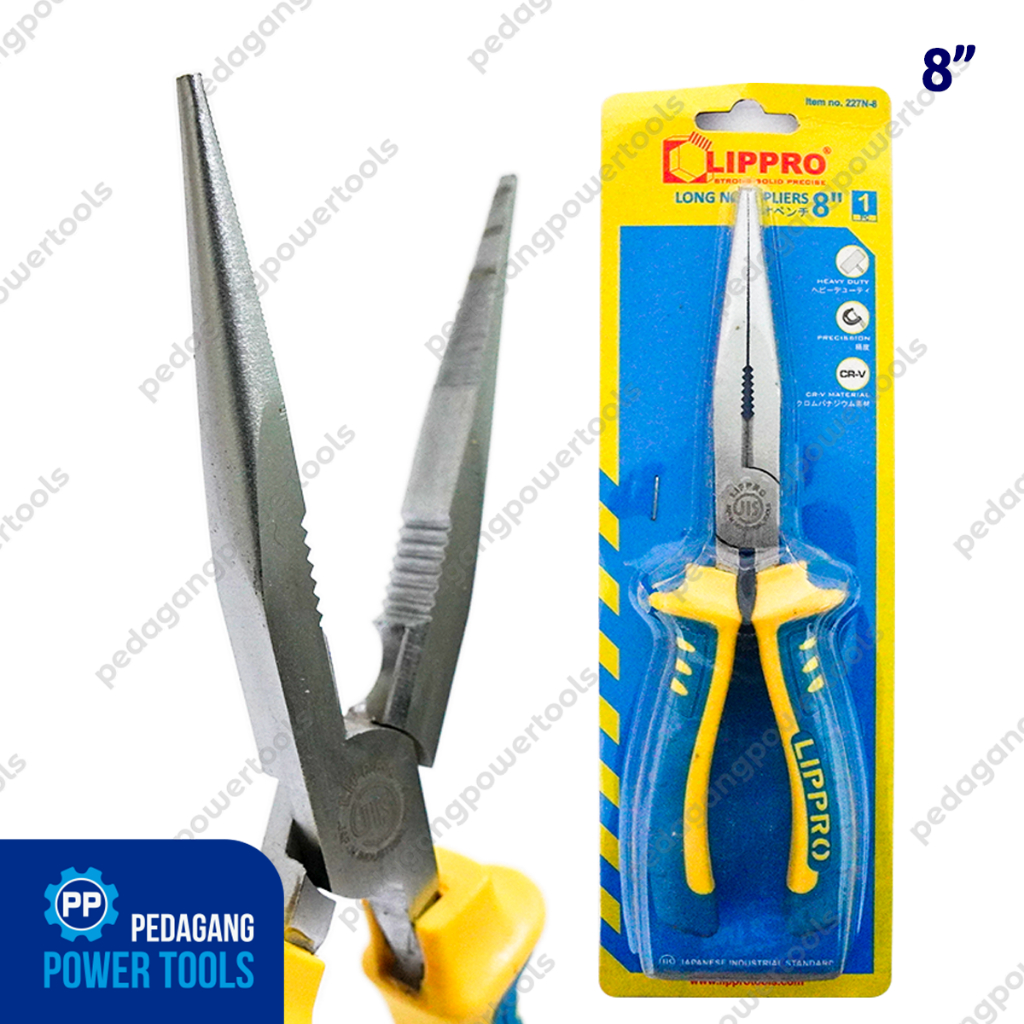 Jual LIPPRO TANG LANCIP 8 INCH LONG NOSE PLIERS 227N-8 | Shopee Indonesia