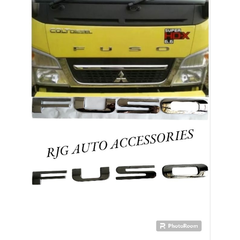 Jual EMBLEM LOGO TULISAN LAMBANG HURUF FUSO TRUCK BOX LOGO FUSO DEPAN ...