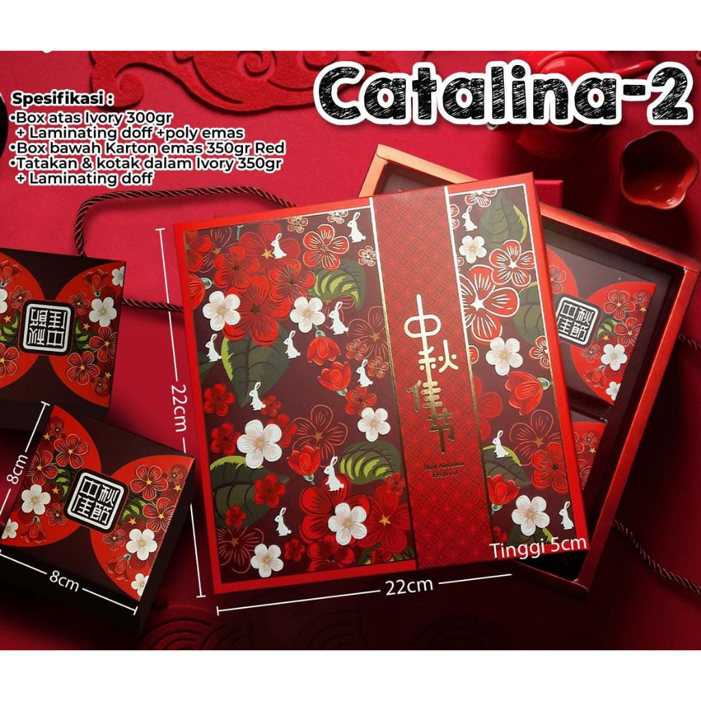 Jual Box Kue| Kotak Kue| Box Kue Bulan| Box Catalina 2 ( 1 Bal 24 Set ...