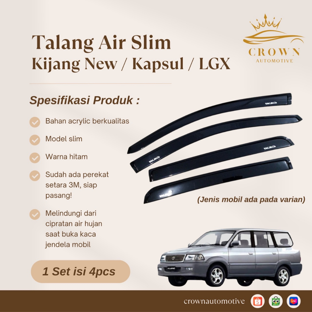 Jual Talang Air Mobil Kijang New / Kijang Kapsul Slim 4 Pintu | Shopee ...