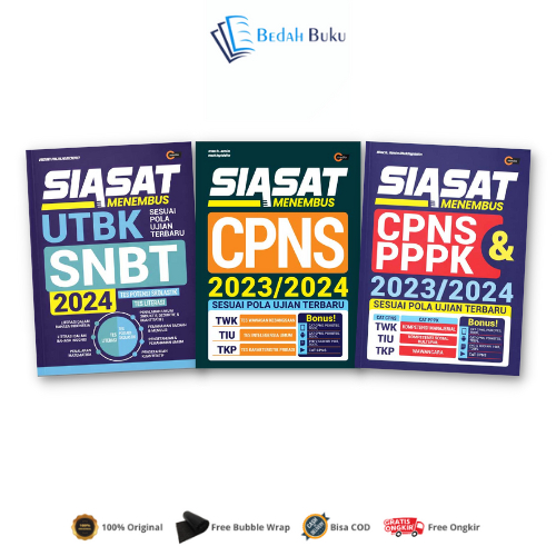 Jual Buku Siasat Menembus UTBK SNBT 2024, Siasat Menembus CPNS 2023/2024, Siasat Menembus CPNS ...