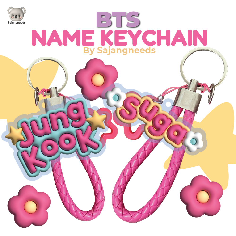 Jual BTS NAME KEYCHAIN | Shopee Indonesia
