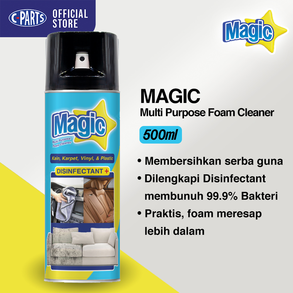 Jual Pembersih Interior MAGIC Multi Purpose Foam Cleaner 500ml | Shopee ...