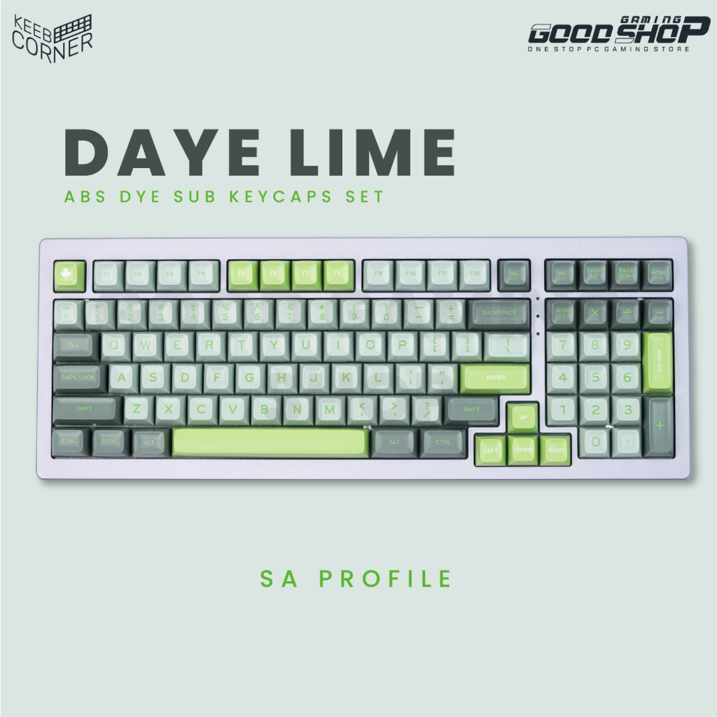 Jual KC Keycaps DAYE LIME SA PROFILE 172 keys | Shopee Indonesia
