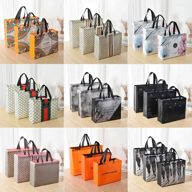 Jual TAS BELANJA / PAPER BAG KAIN MOTIF ANTI AIR GOODIE BAG KANTONG ...