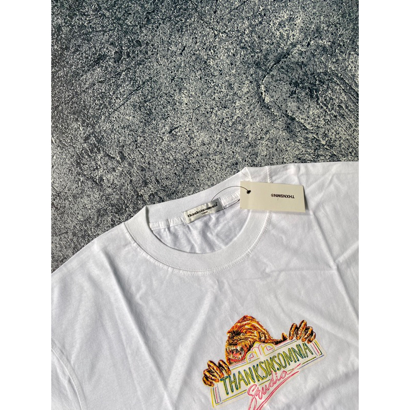 Jual T-shirt Thanksinsomnia Ereilla White Unisex | Shopee Indonesia