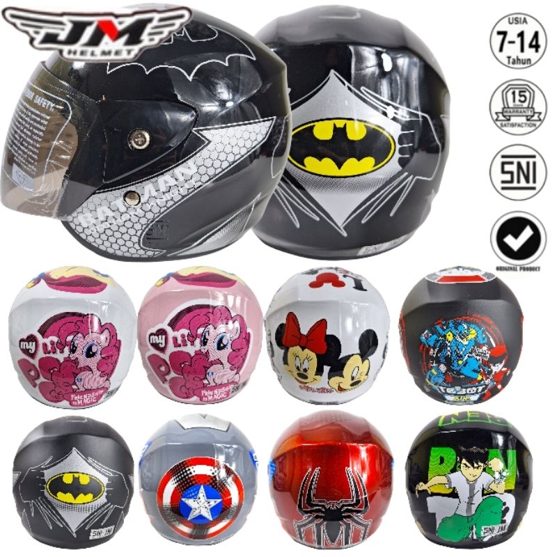 Jual Helm Anak karakter Cartoon Umur 3-9 Tahun Karakter Cewek/Cowok ...