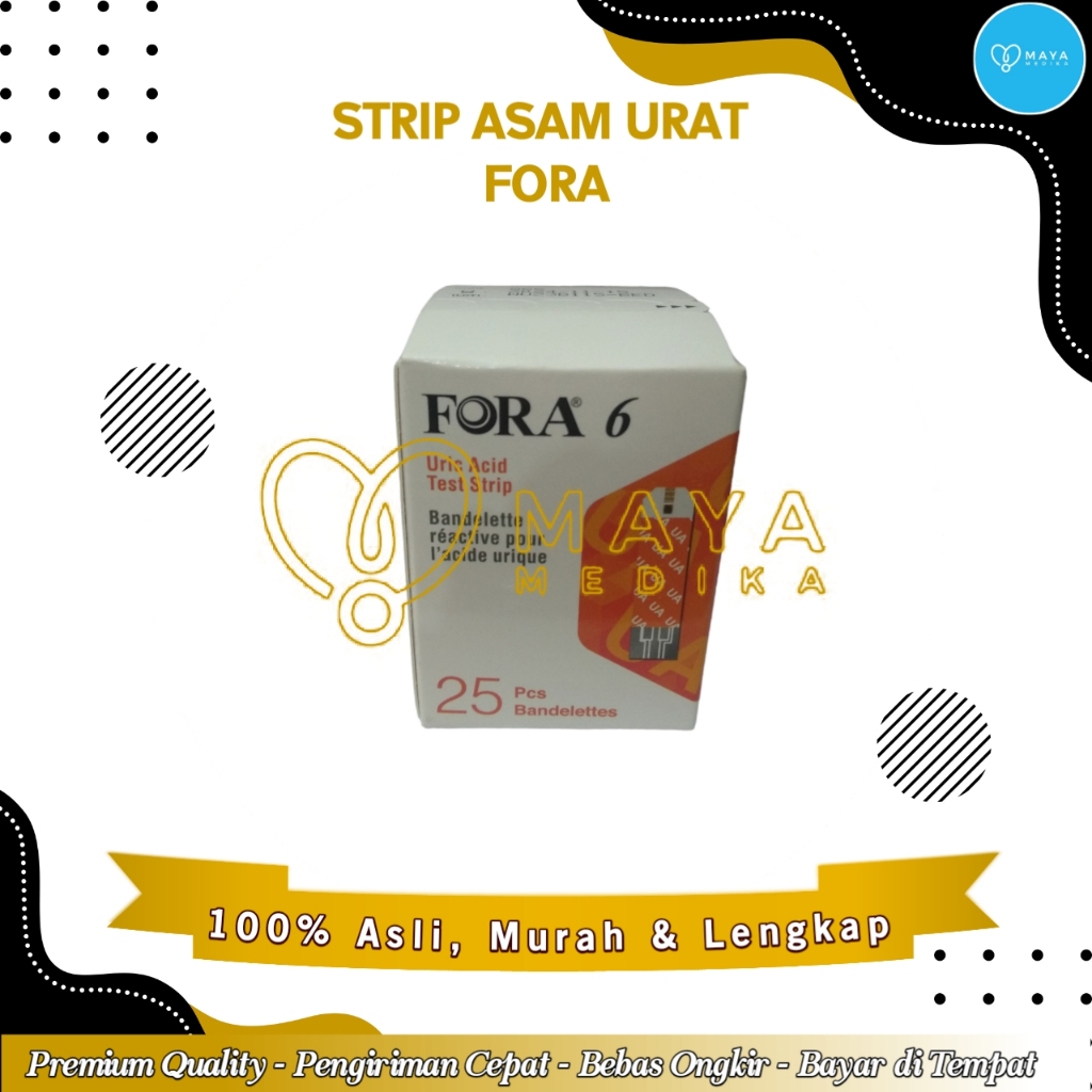 Jual Strip Fora Uric Acid ( Asam Urat Isi 25) | Shopee Indonesia