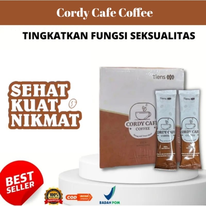 Jual (COD) Cordy Cafe Tiens ORIGINAL Stamina Pria KOPI KUAT TAHAN LAMA ...
