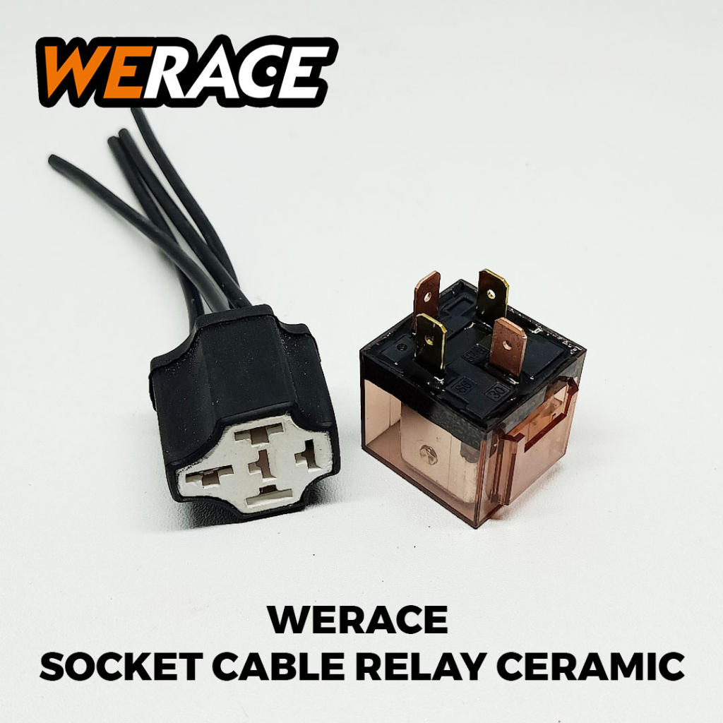 Jual Werace Socket Cable Relay Ceramic - Soket Relay Klakson & Lampu ...