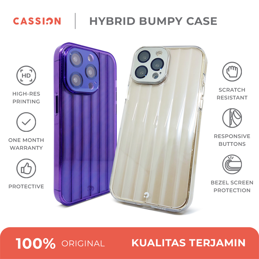 Jual Cassion - Hybrid Crystal Bumpy Case for iPhone 14 13 12 Pro Max ...