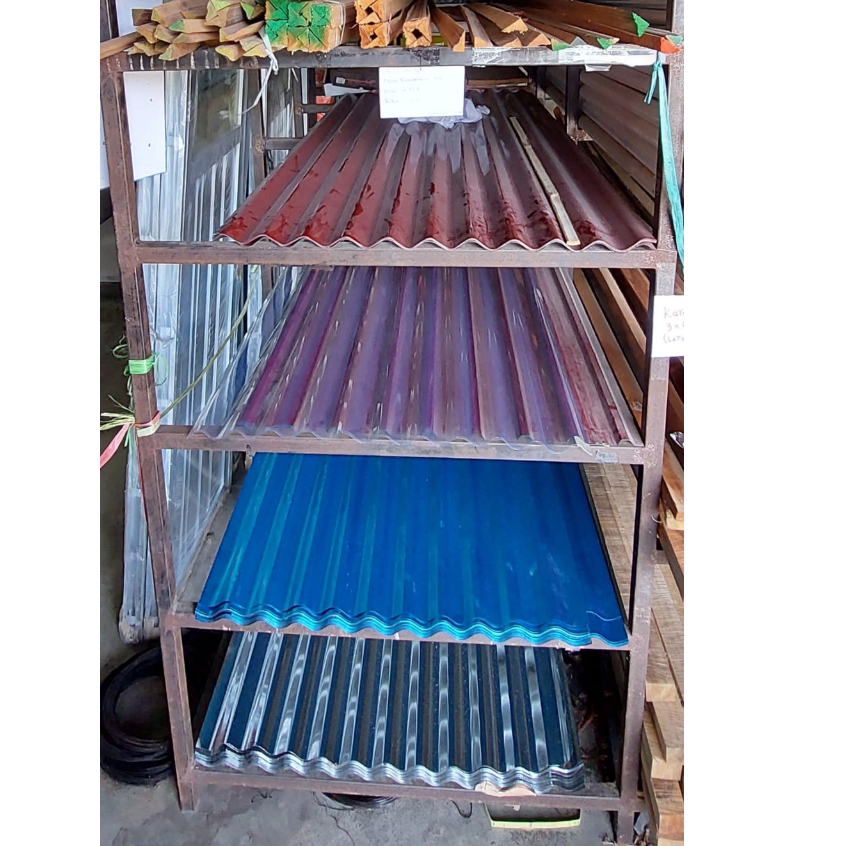 Jual Seng Gelombang Silver Seng Gelombang Biru Seng Gelombang Merah