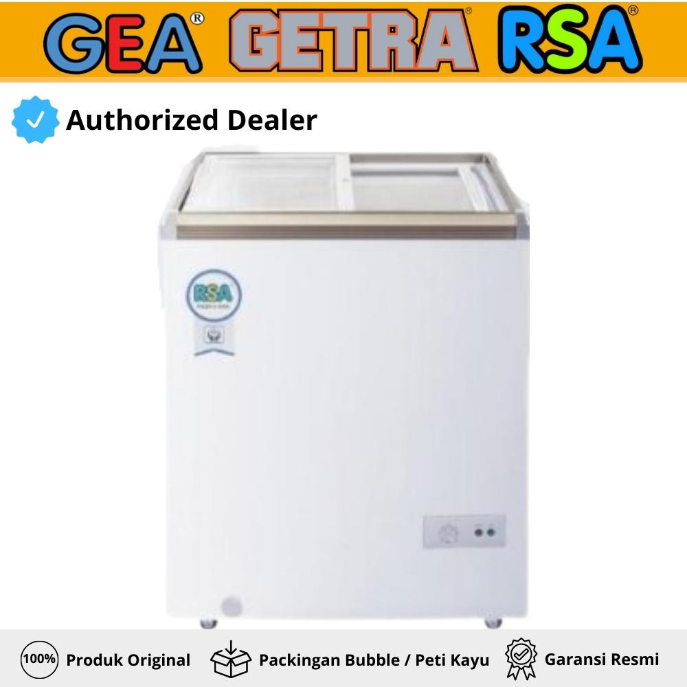 Jual Chest Freezer Sliding RSA XS-110 Freezer Sliding Kaca Flat ...