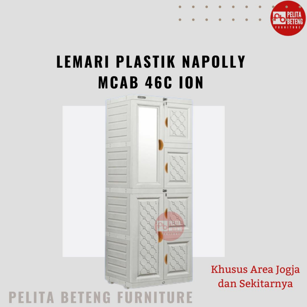 Jual Napolly Lemari Pakaian Plastik MCAB 46 ION | Shopee Indonesia