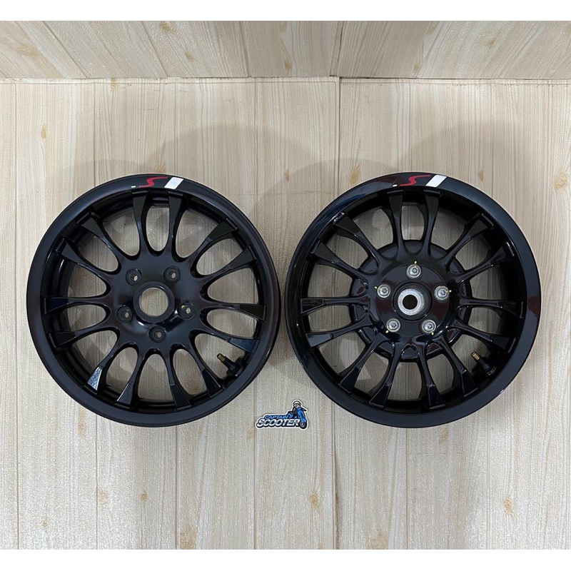 Jual Rims Velg Ori Original Standar Vespa Sprint S Black Primavera LX S ...