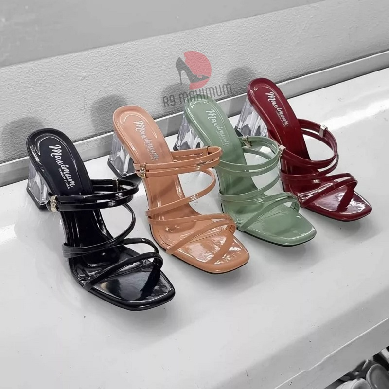 Jual MAXIMUM - DC24 Heels Kaca Wanita Premium Elisha Strap Sandal ...