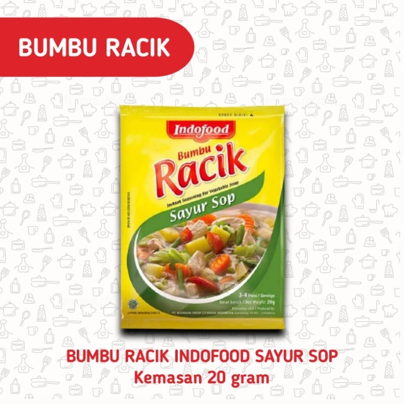 Jual Bumbu Racik Sayur Sop 20 gram / Racik Indofood Sayur Sop | Shopee ...