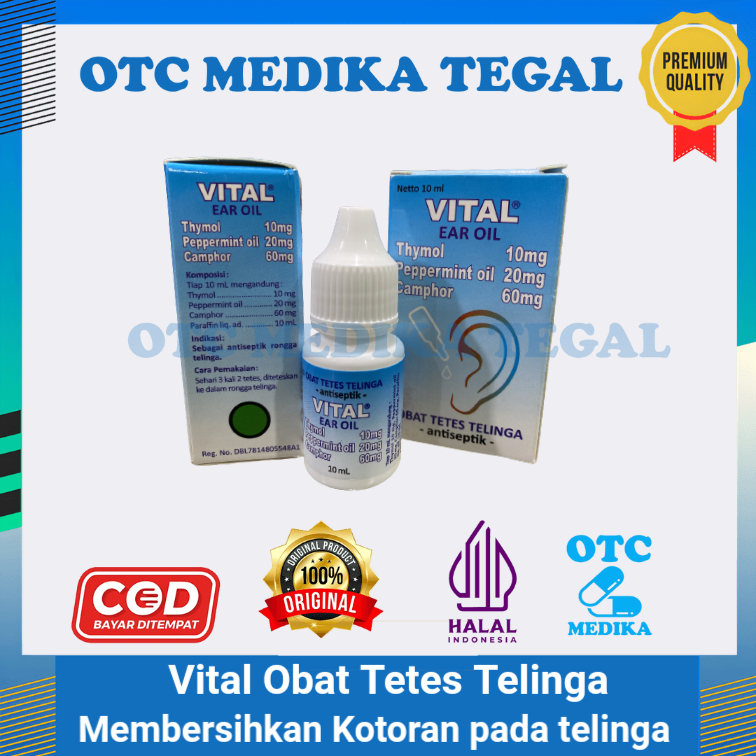 Jual Vital Ear Oil Obat Tetes Telinga membersihkan kototan pada Telinga ...