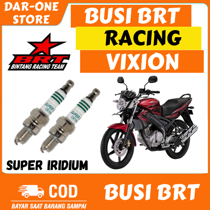 Jual BUSI SUPER IRIDIUM BRT RACING YAMAHA VIXION LAMA DRAT PANJANG ORIGINAL | Shopee Indonesia