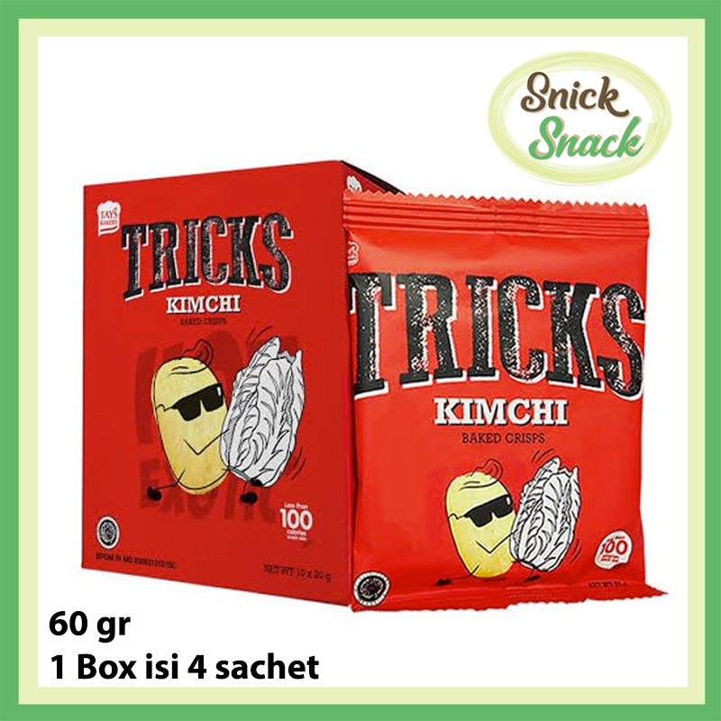 Jual Tricks Potato Crisps 60 gr Biskuit Kentang Rasa Original Kimchi ...