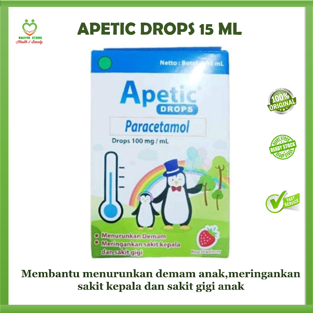 Jual APETIC DROPS 15ml - Obat Paracetamol Bayi Menurunkan Demam - Obat ...