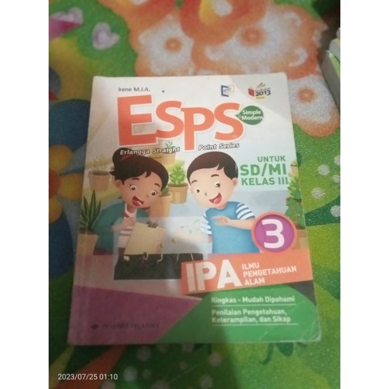 Jual BUKU ORI ESPS IPA KELAS 3 SD PENERBIT ERLANGGA EDISI REVISI ...