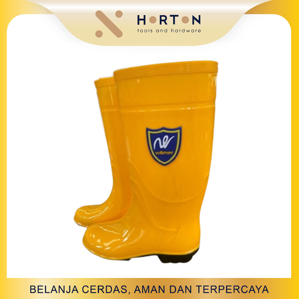 Jual Sepatu Boots Karet Kuning / Safety Boots / Sepatu Proyek | Shopee ...