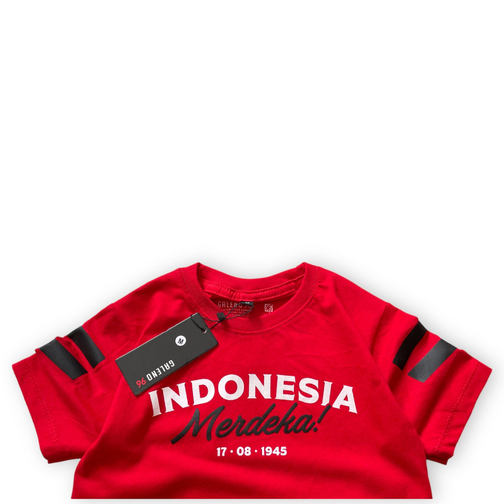 Jual KAOS DISTRO ANAK LENGAN PENDEK MERAH PUTIH EDISI KEMERDEKAAN USIA 1-12 TAHUN | Shopee Indonesia