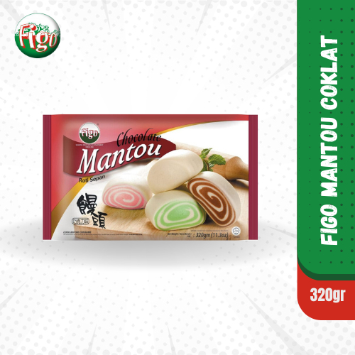 Jual MAKANAN BEKU FIGO MANTOU COKLAT 320g | Shopee Indonesia
