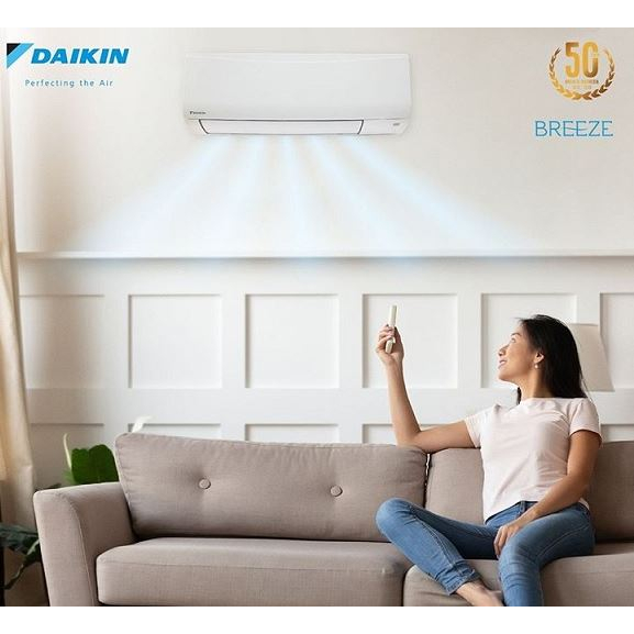 Jual Daikin FTP15AV14 AC Split 1/2 PK Breeze Standard 390 Watt | Shopee ...