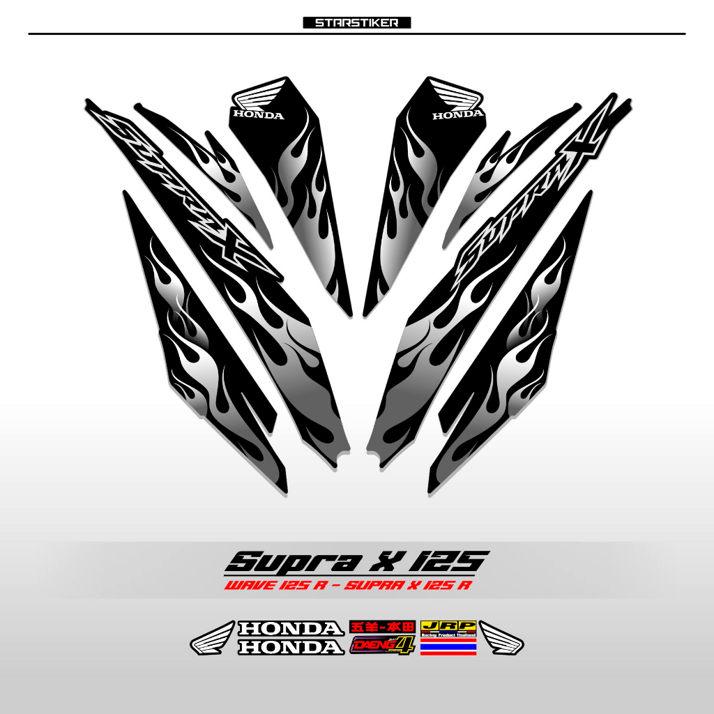 Jual STRIPING SUPRA X 125 R NEW 18 / STIKER SUPRA X 125 FI / STICKER ...