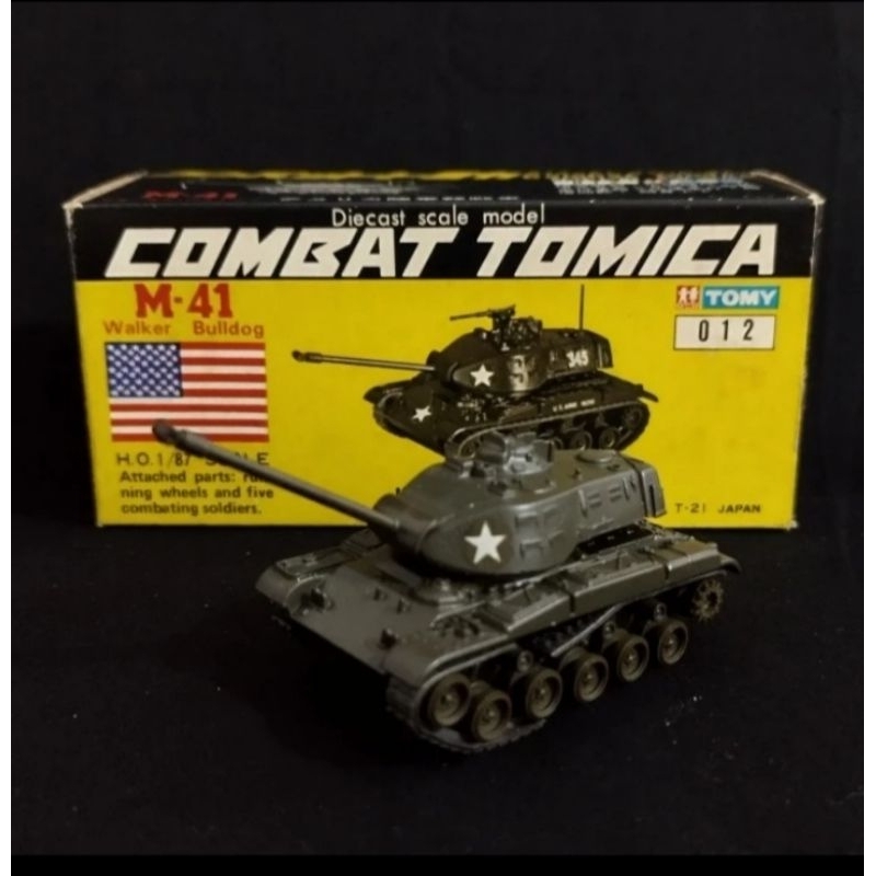Jual Tomica Combat 012 M41 Walker Buldog US Army Light Tank Skala 87 ...