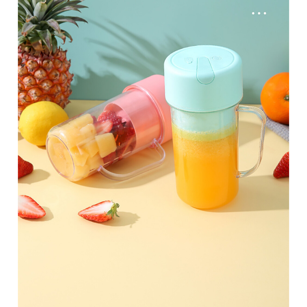 Jual * MKA * Blender Portable Mini 420ML Juicer Portable 6 Pisau ...
