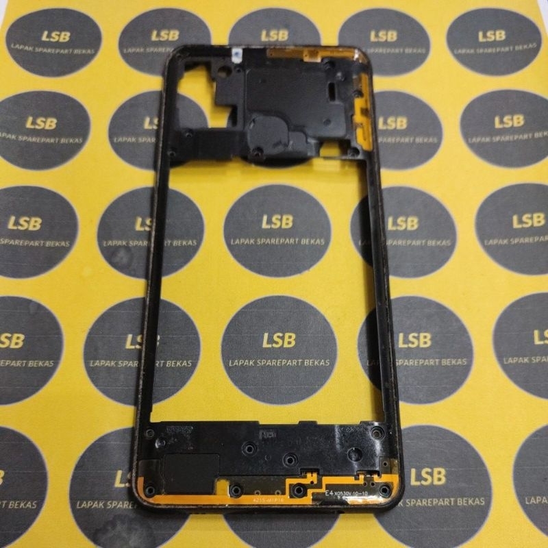 Jual REAR ASSY MIDLE FRAME SAMSUNG A21S A217F BLACK ORIGINAL BEKAS ...