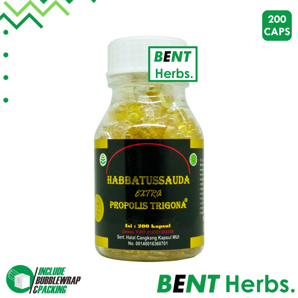 Jual Habbatussauda Extra Propolis Trigona 200 Capsule Habatusauda ...