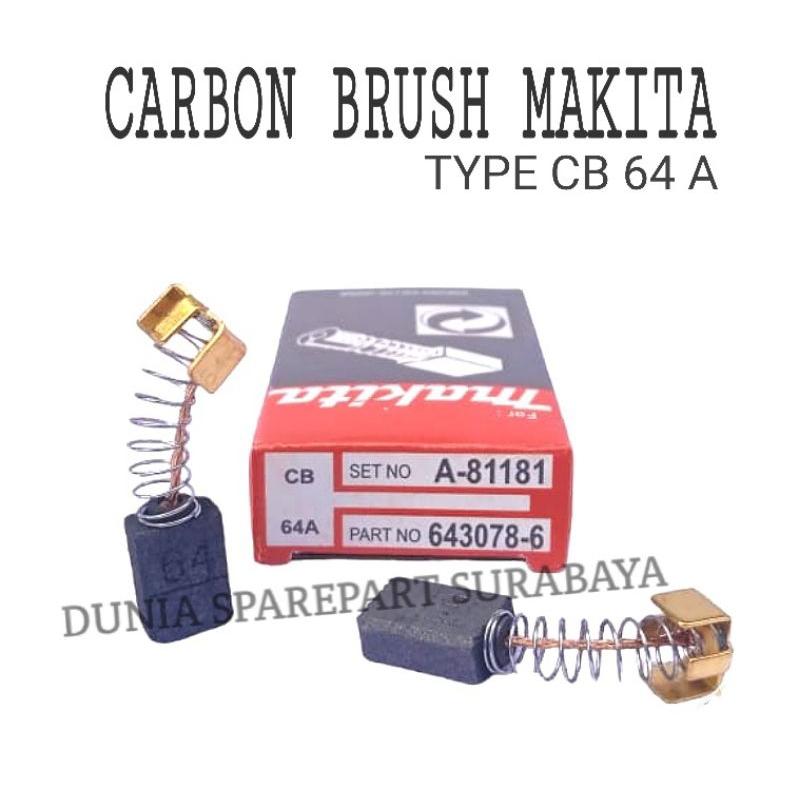 Jual Makita Carbon Brush CB-64A / CB 64 / CB64 A / CB 64 A / CB64A / Areng / Sepul / Spul ...
