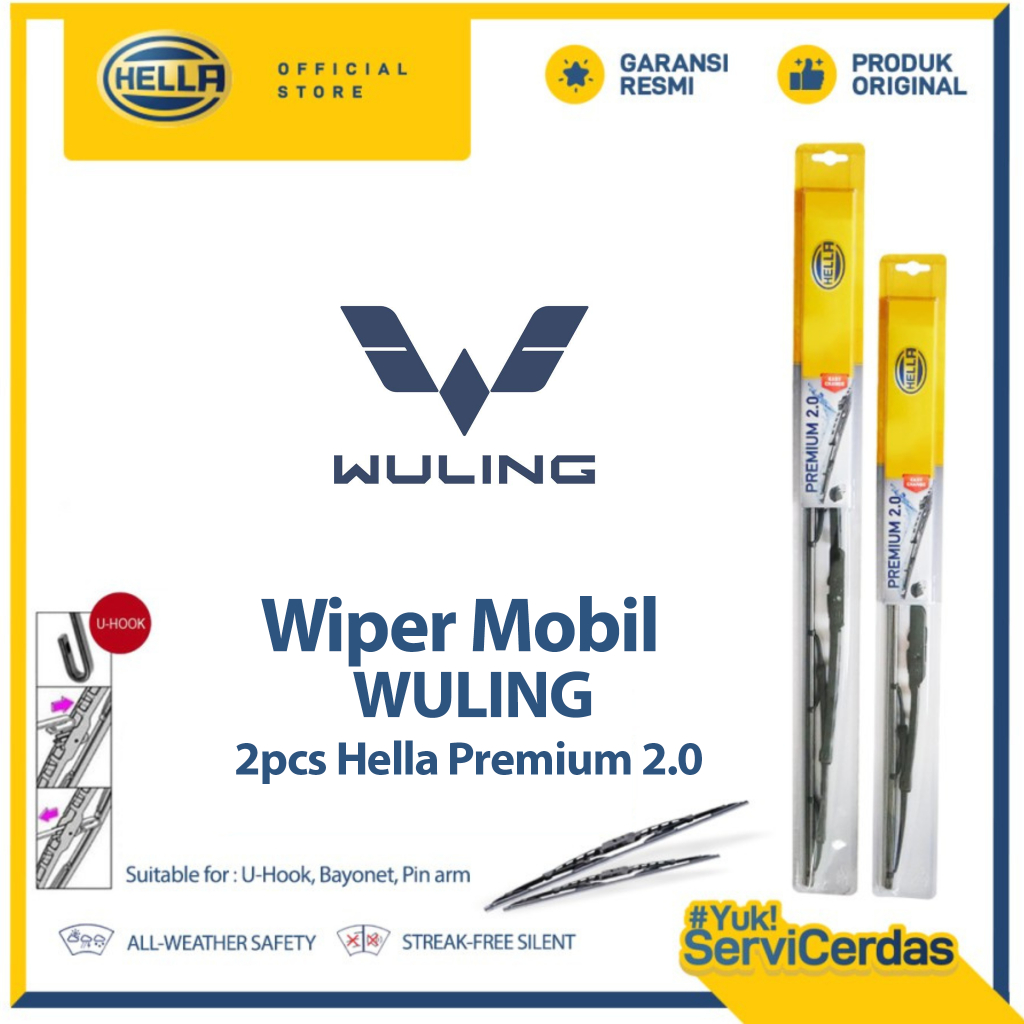 Jual Wiper Mobil Wuling - HELLA Premium 2.0 | Shopee Indonesia