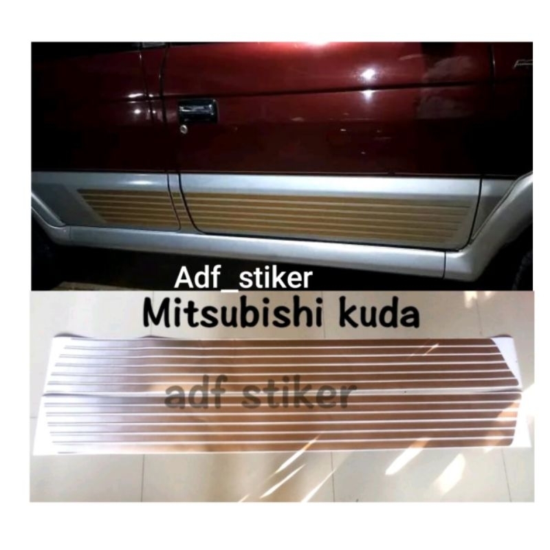 Jual stiker list body Mitsubishi kuda 1 set kanan kiri / sticker ...