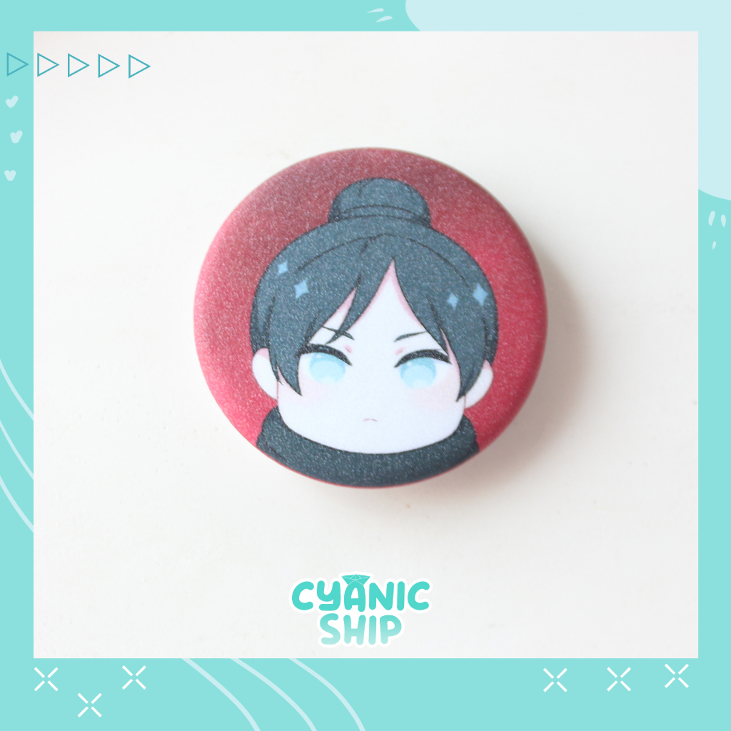 Jual Pin Glitter Apex Legends Chibi Pathfinder Wattson Wraith Crypto ...